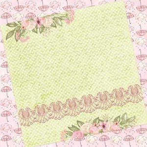 Sweet Bunnie Digital Paper Set Scrapbook Digital Paper Pack Birthday ...