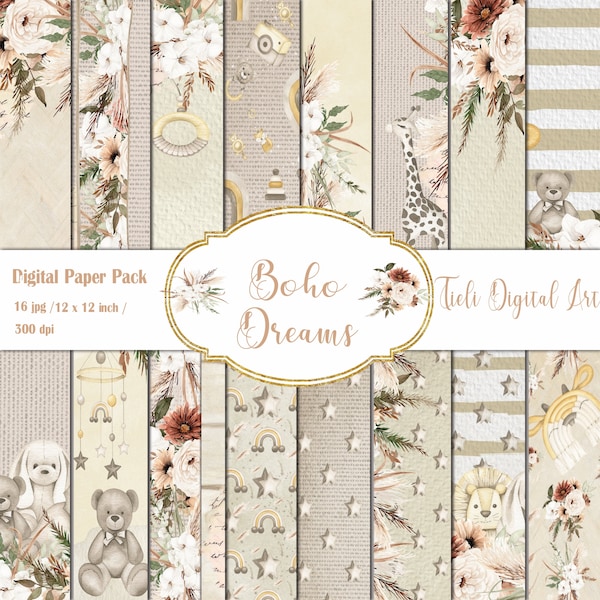 Baby Digital Paper - Etsy