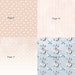 Baby Boy Digital Paper Pack Bunny Land Beige and Blue Printable ...