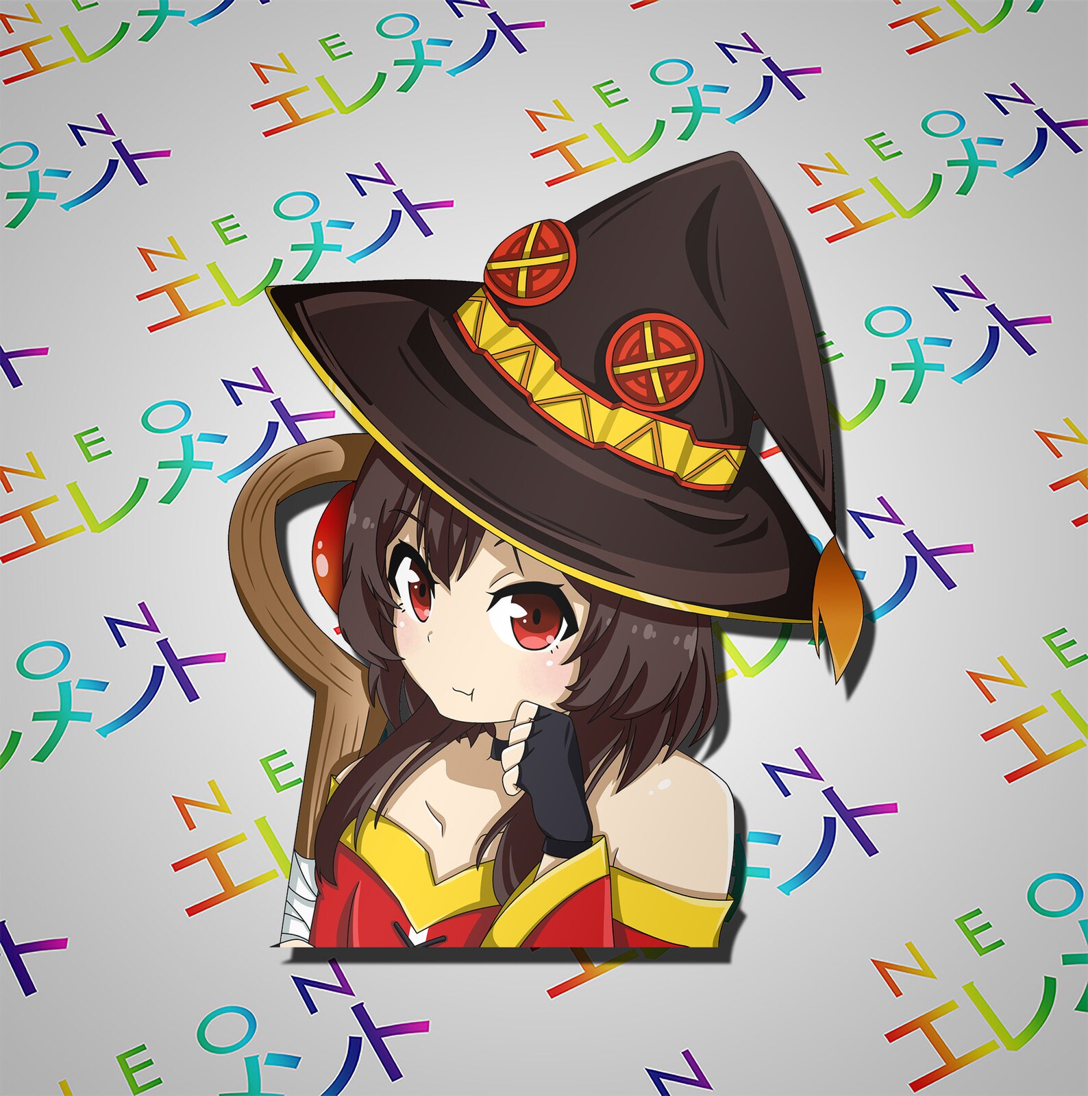 Megumin 1 Konosuba Anime Sticker Decal | Etsy