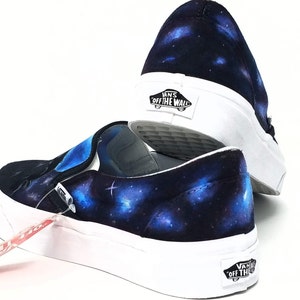 Custom Hand Drawn Wolf Shoes: Classic Vans Slip-on With Wolf Howling at ...