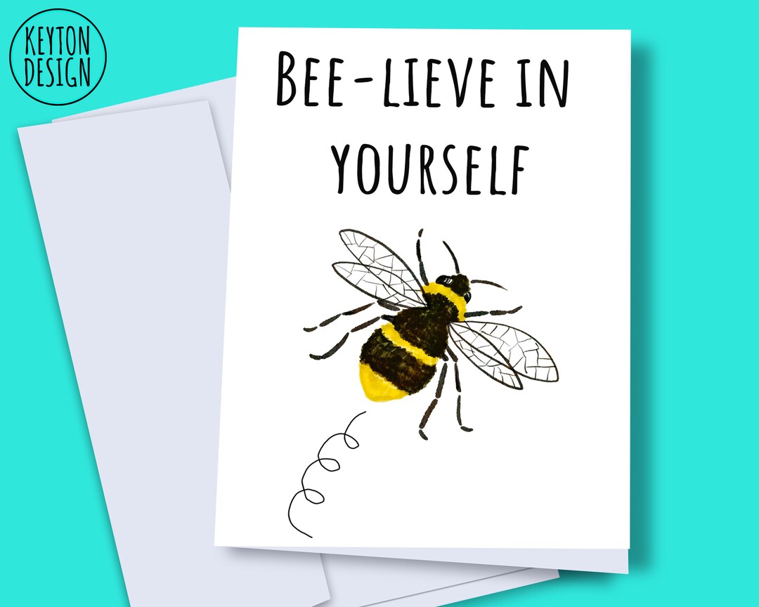 Digital Believe in Yourself Card, Printable Believe in Yourself Card ...