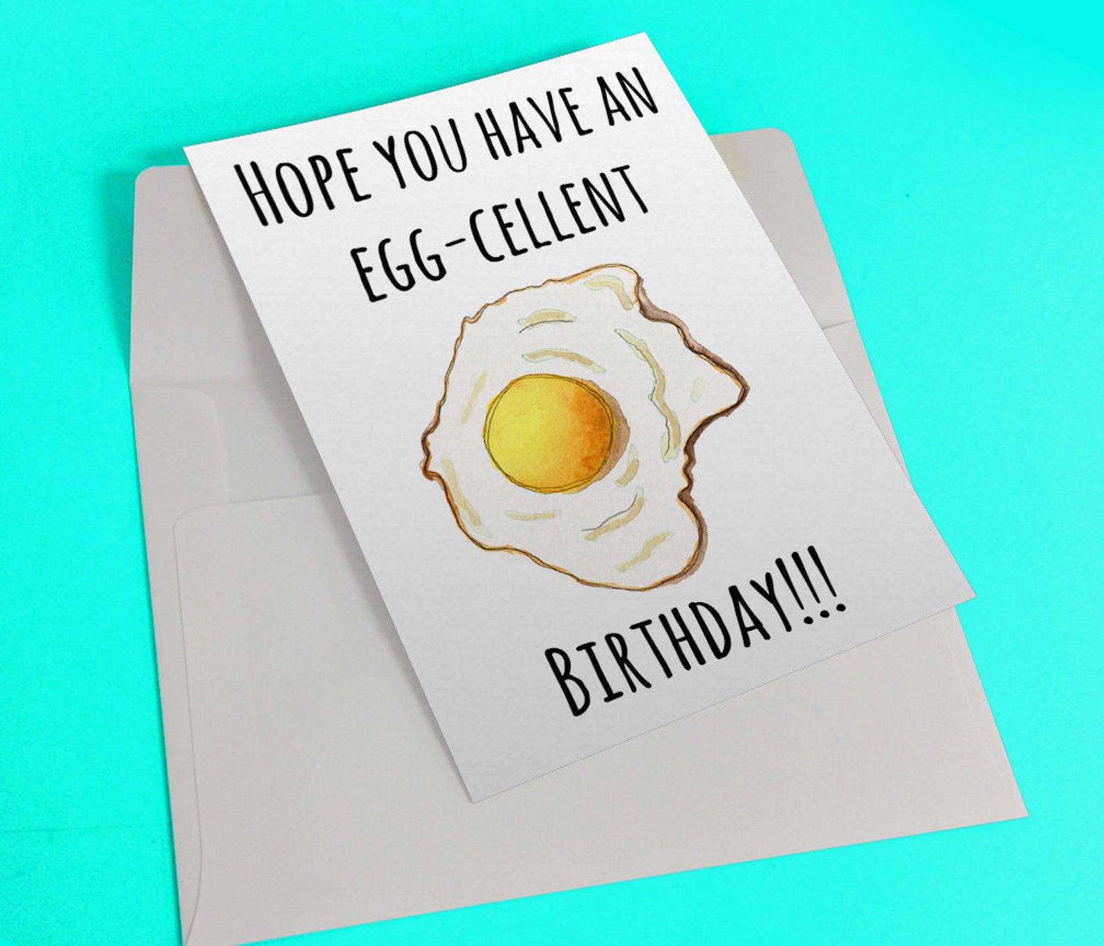 Digital Birthday Card,hope You Have an Egg-cellent Birthday, Egg ...