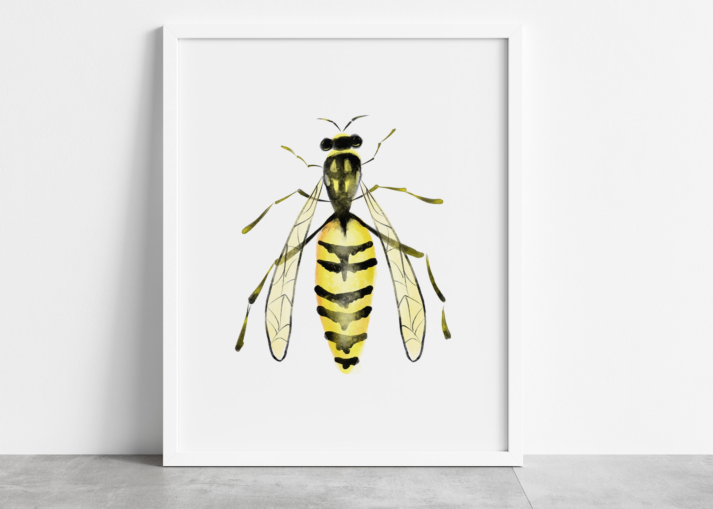 Wasp Art Printable, Wasp Decor, Wasp Print, Wasp Wall Art, Insect ...