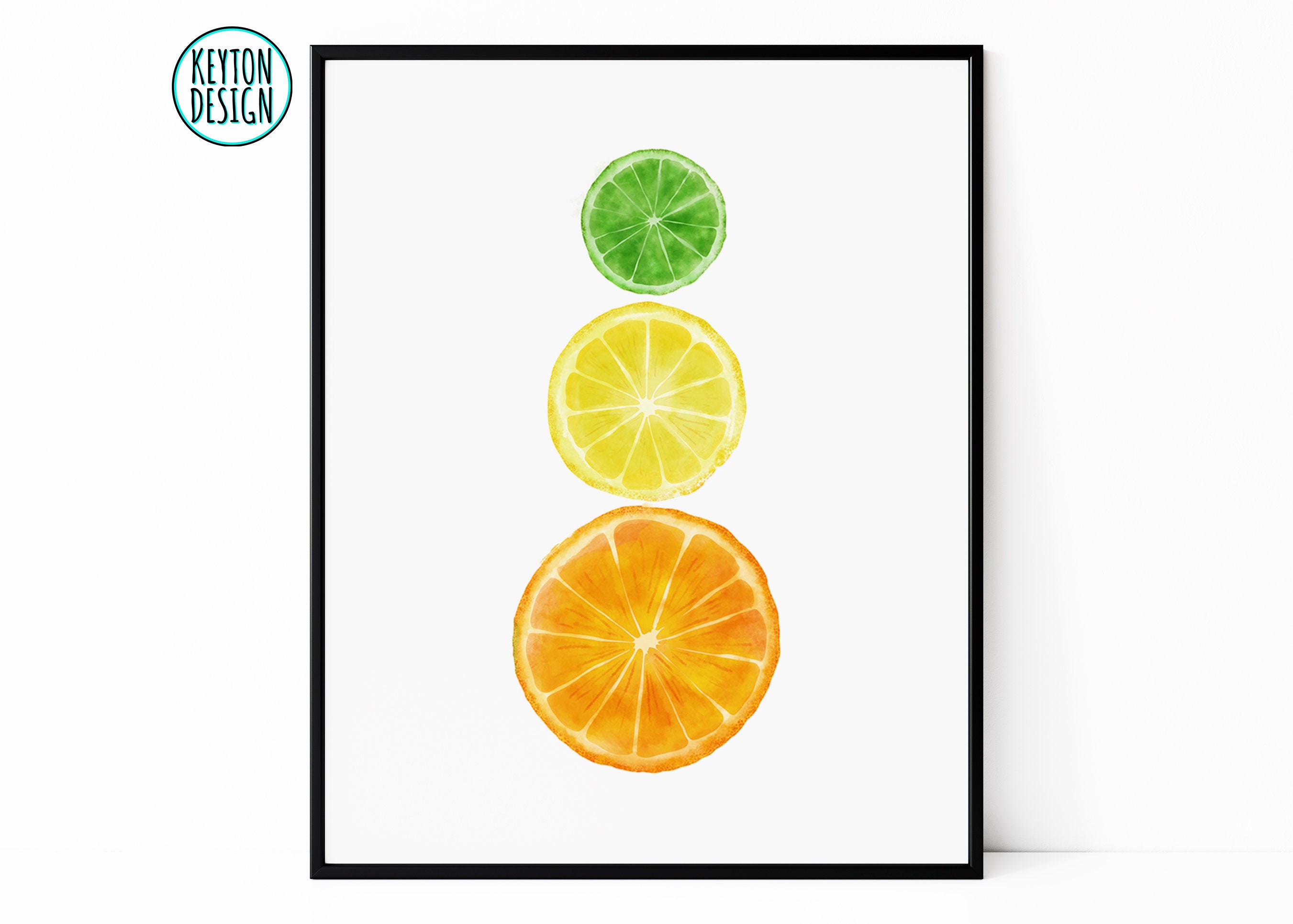PRINTABLE Citrus Wall Art Orange Wall Art Lemon Wall Art - Etsy
