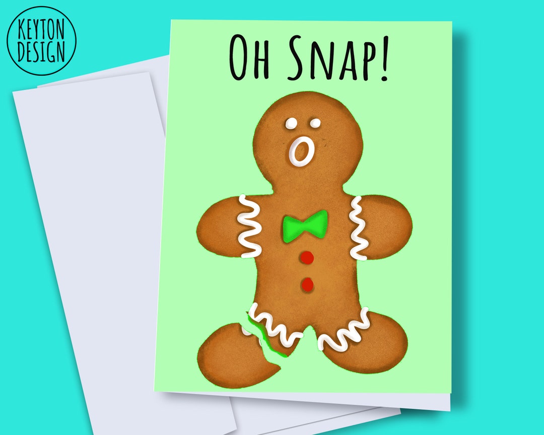 Printable Christmas Card, Digital Christmas Card, Food Pun Christmas ...