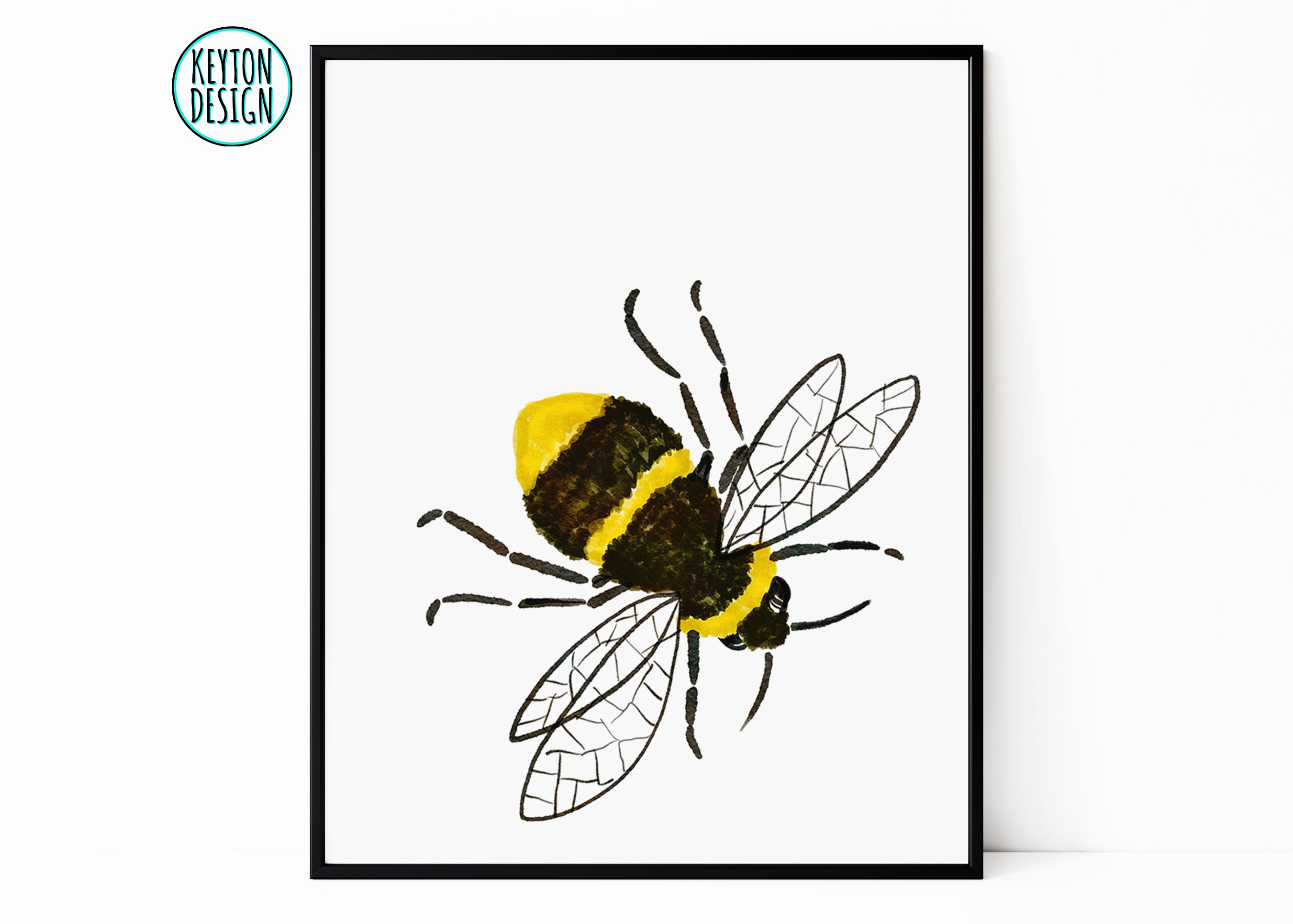 Bee Art Printable Bee Decor Beekeeper Gift Bee Wall Art - Etsy