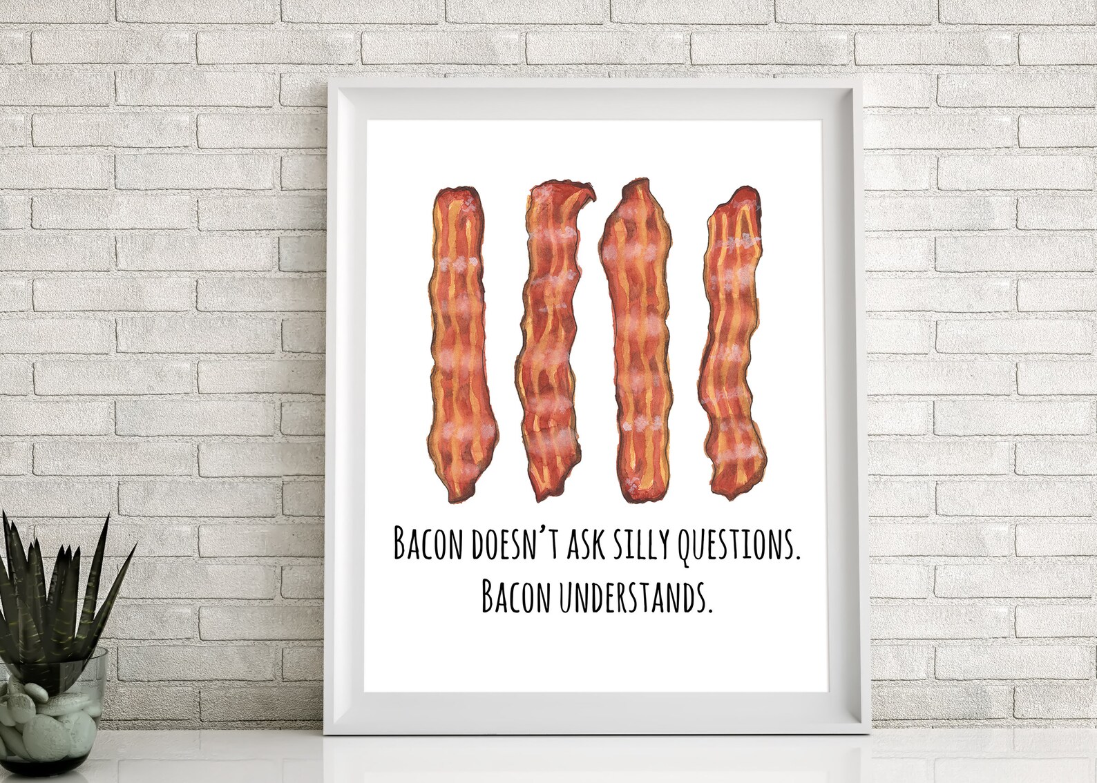 PRINTABLE Bacon Sign, Bacon Print, Bacon Digital Download, Bacon Food ...