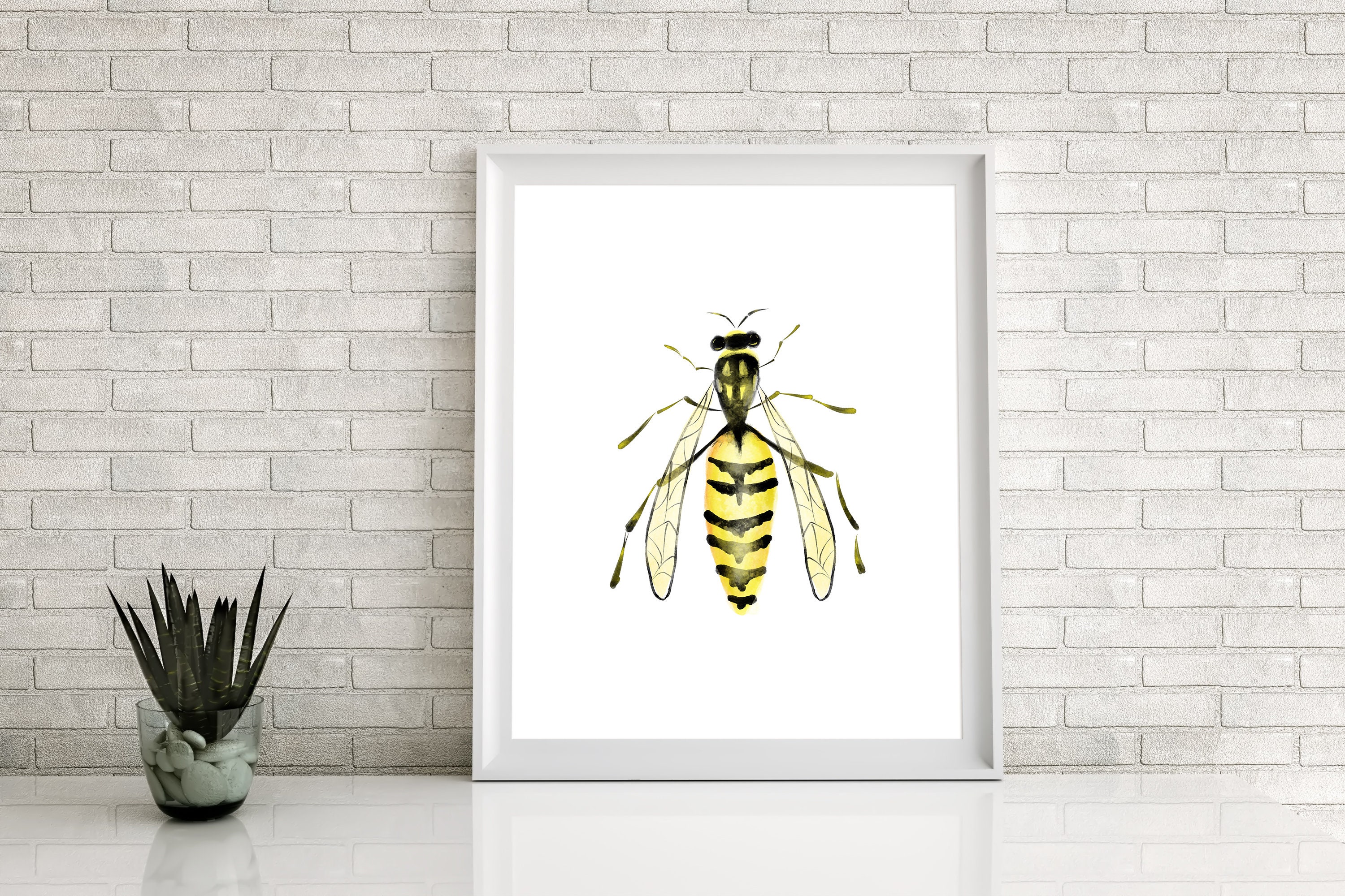 Wasp Art Printable, Wasp Decor, Wasp Print, Wasp Wall Art, Insect ...