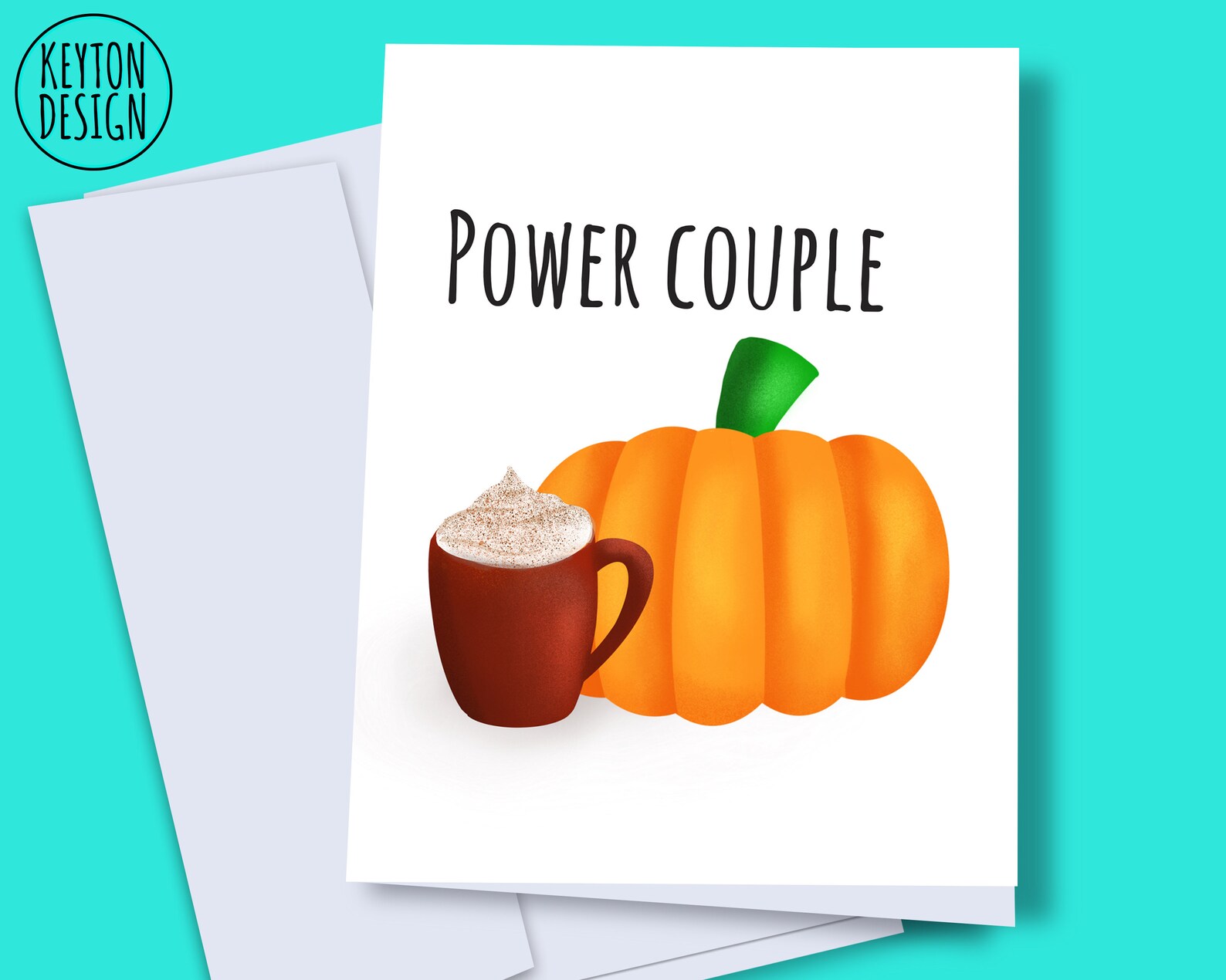 Printable Pumpkin Spice Card, Digital Pumpkin Spice Card, Digital ...
