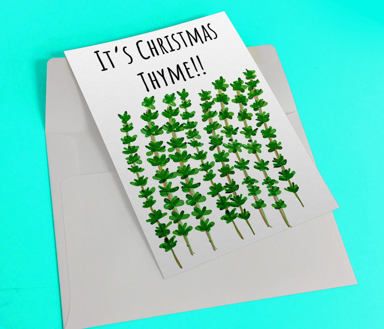 Printable Christmas Card Digital Christmas Card Food Pun - Etsy
