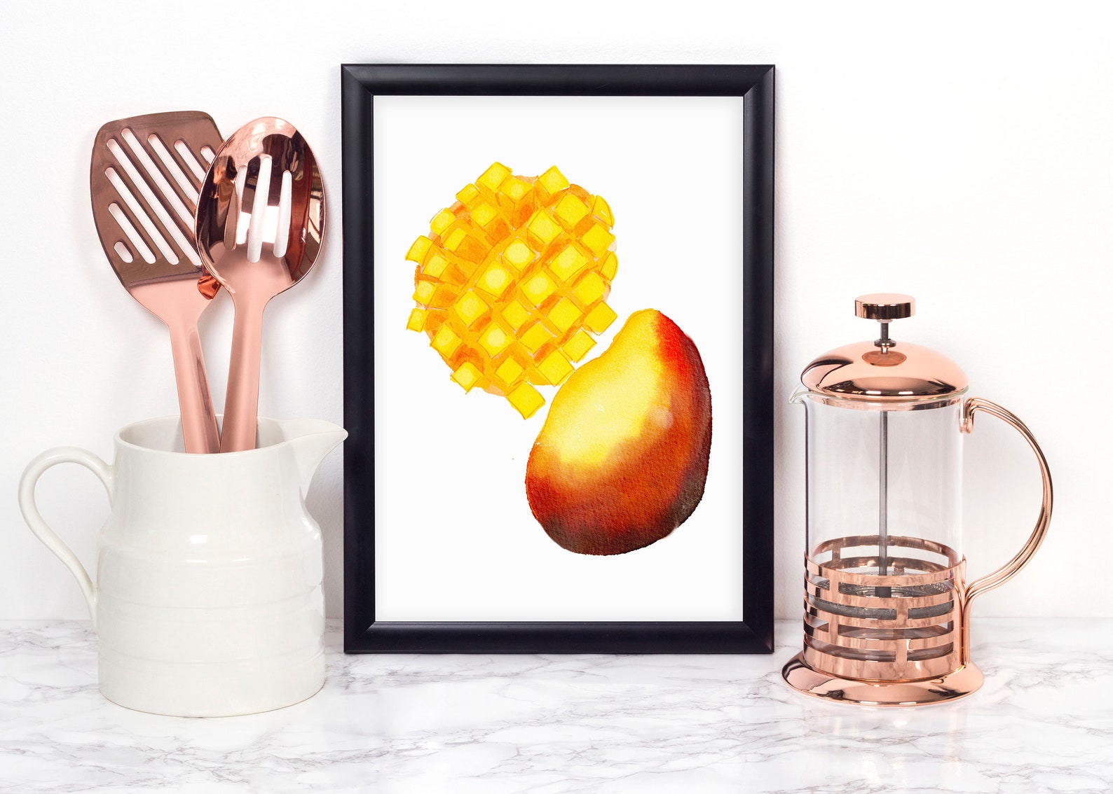 PRINTABLE Mango Art, Digital Mango Print, Mango Artwork, Digital ...