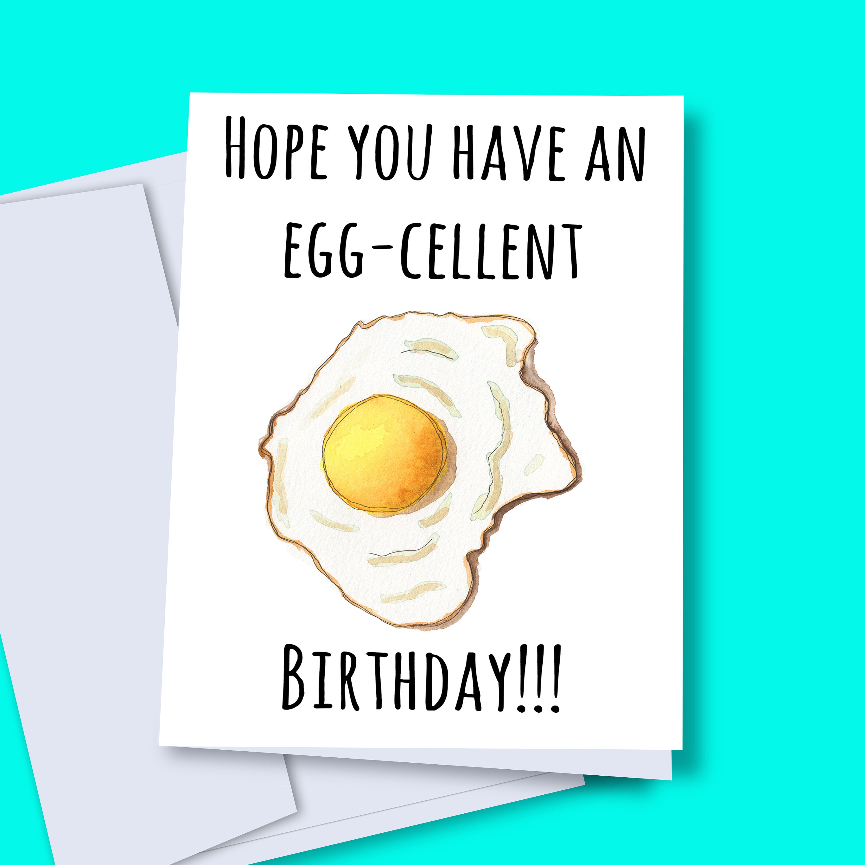 Digital Birthday Card,hope You Have an Egg-cellent Birthday, Egg ...