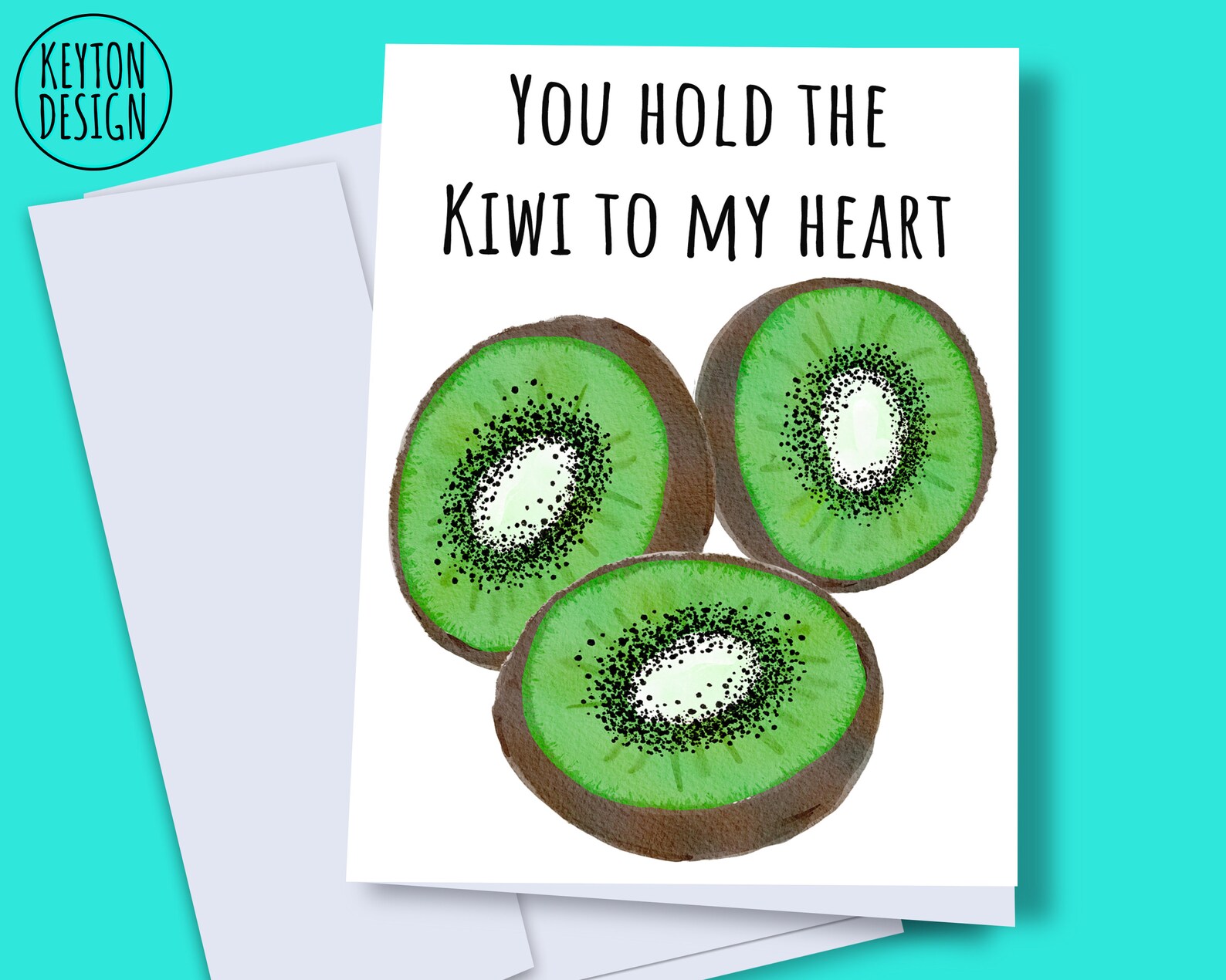 Printable Kiwi Card| Romantic Digital Card | Plant Pun Romantic Card ...