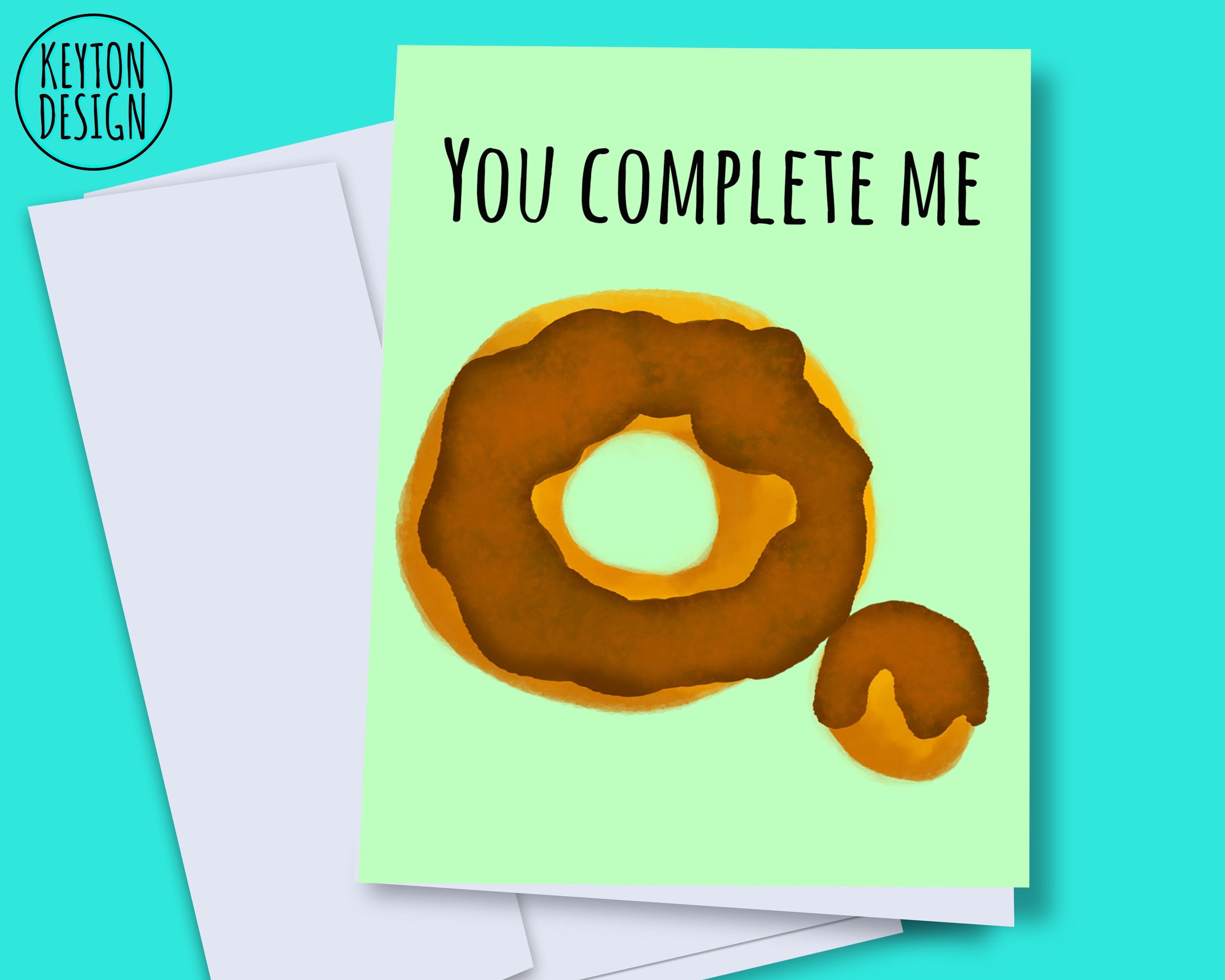 INSTANT DOWNLOAD - Donut Card, Romantic Doughnut Card, Doughnut Card ...