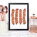 Bacon Wall Art, Printable Bacon Print, Bacon Instant Download, Gift for ...