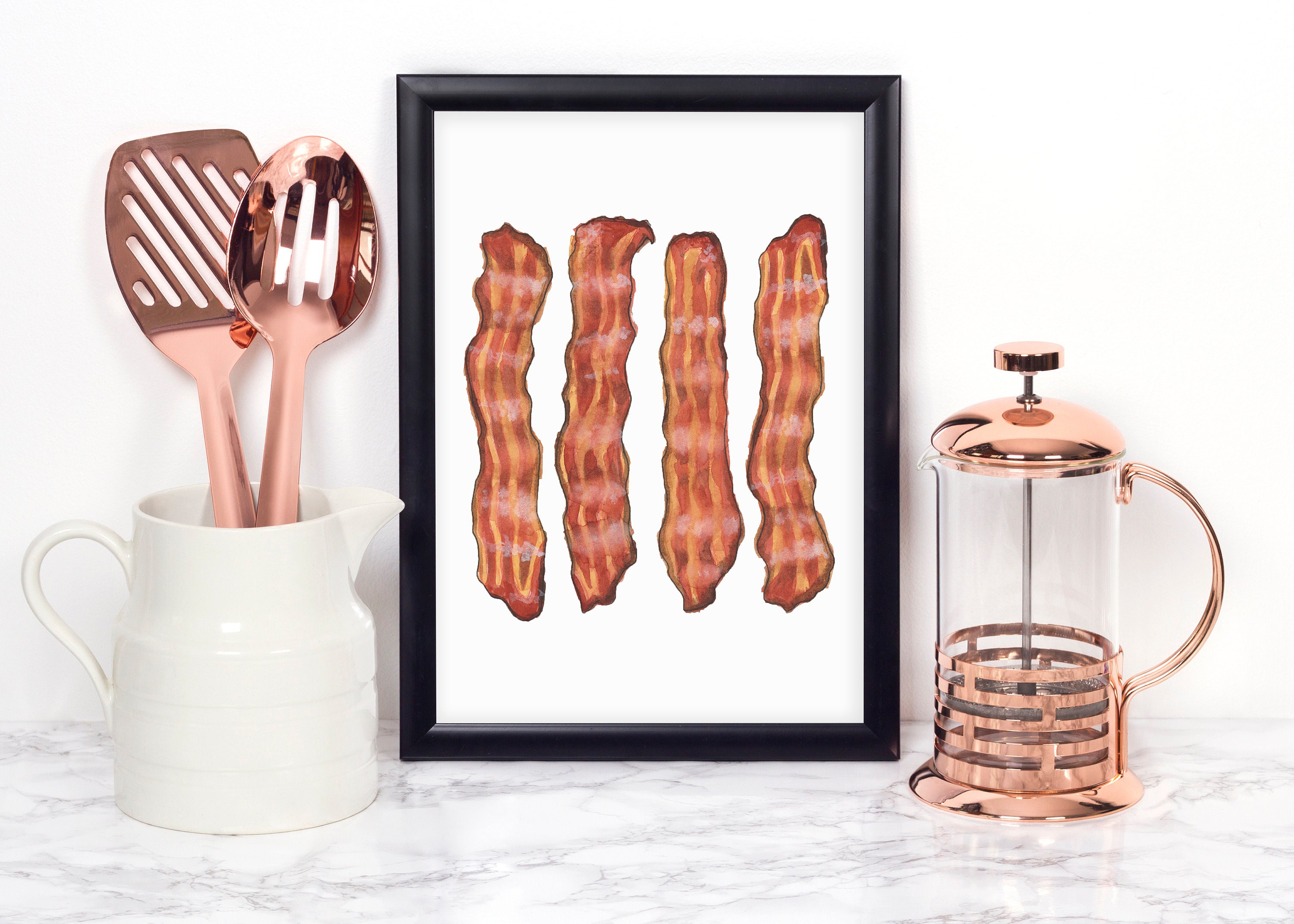 Bacon Wall Art, Printable Bacon Print, Bacon Instant Download, Gift for ...