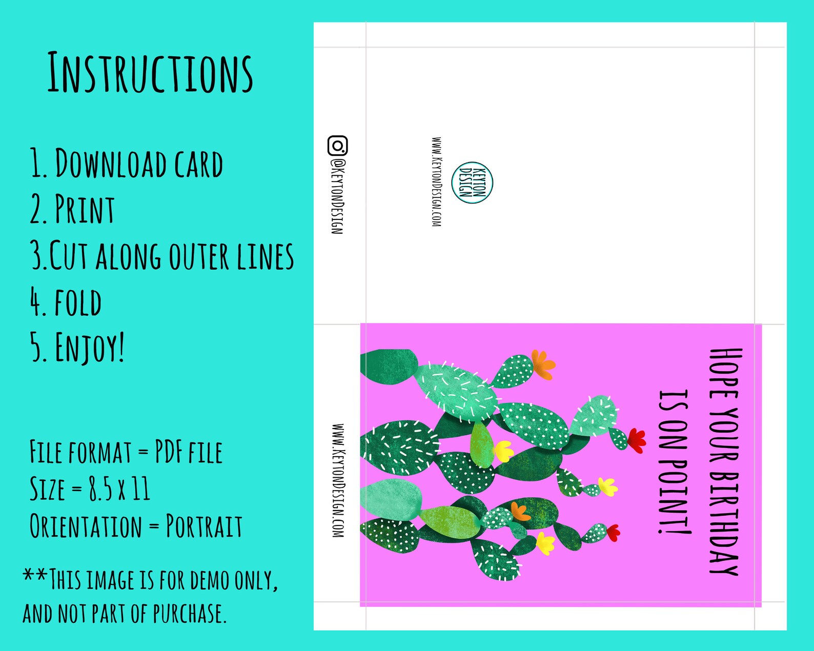 Printable Birthday Card | Fig Birthday Card | Food Pun Birthday Card ...