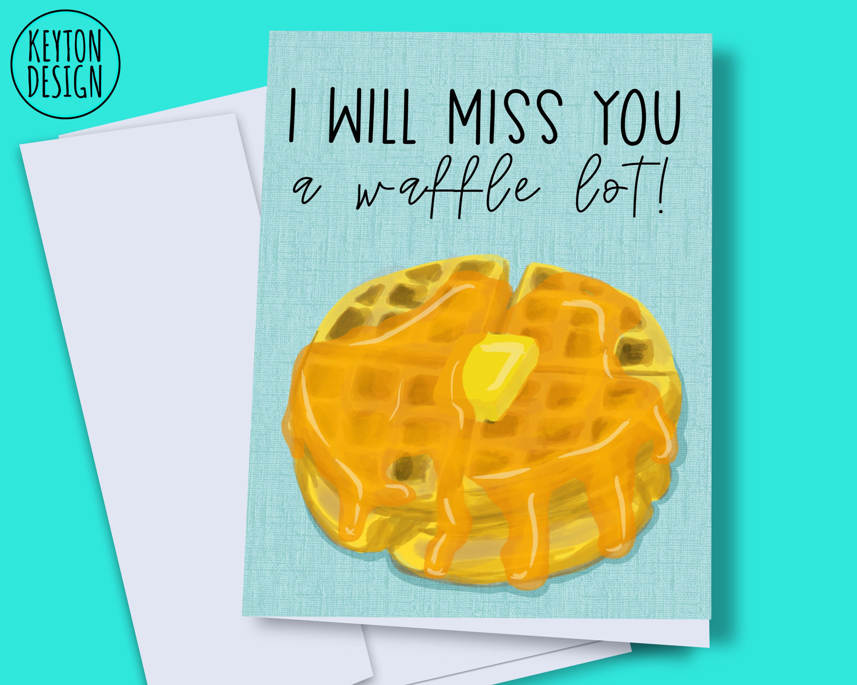 Digital I Miss You Card, Waffle Card, Miss You Card, Digital Miss You ...