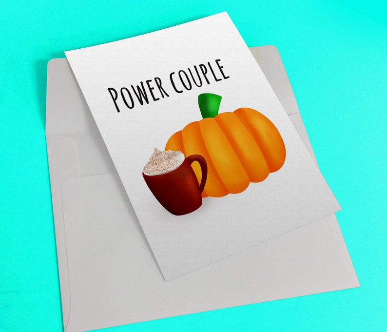 Printable Pumpkin Spice Card, Digital Pumpkin Spice Card, Digital ...
