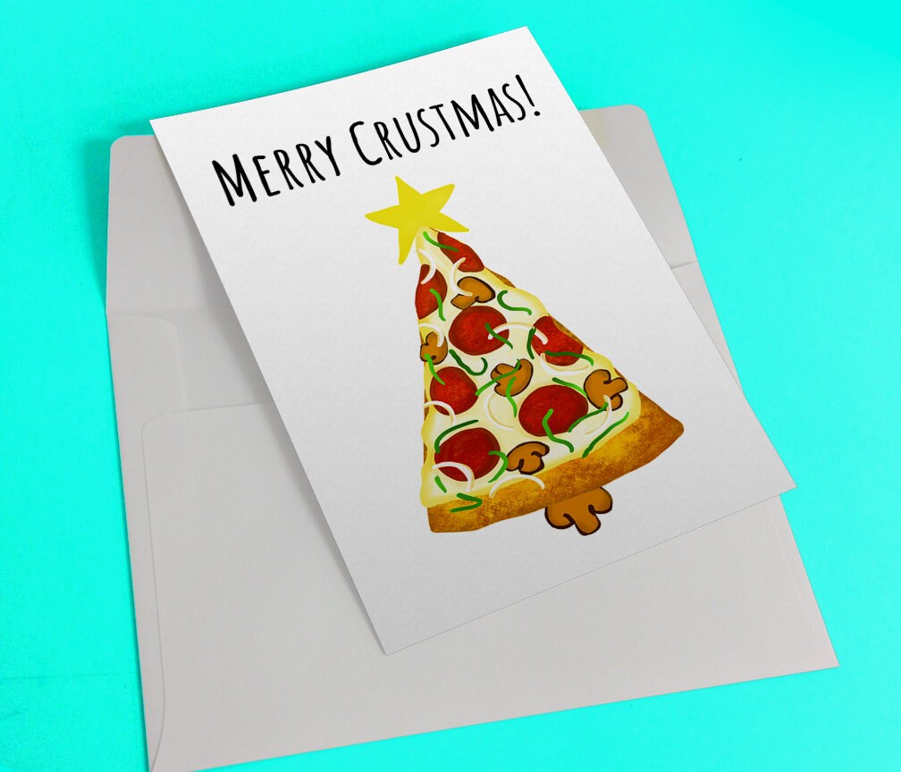 Printable Christmas Card, Digital Christmas Card, Food Pun Christmas ...