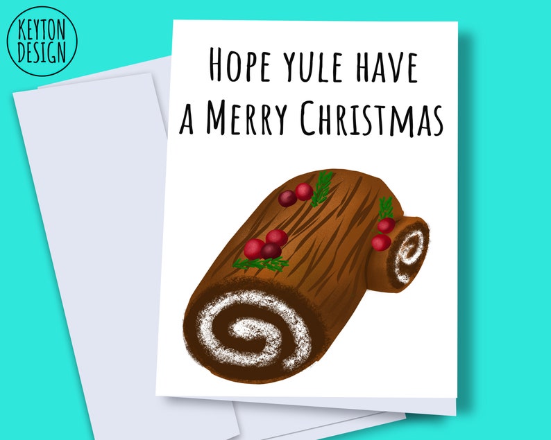 Printable Christmas Card Digital Christmas Card Food Pun - Etsy