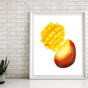 PRINTABLE Mango Art, Digital Mango Print, Mango Artwork, Digital ...