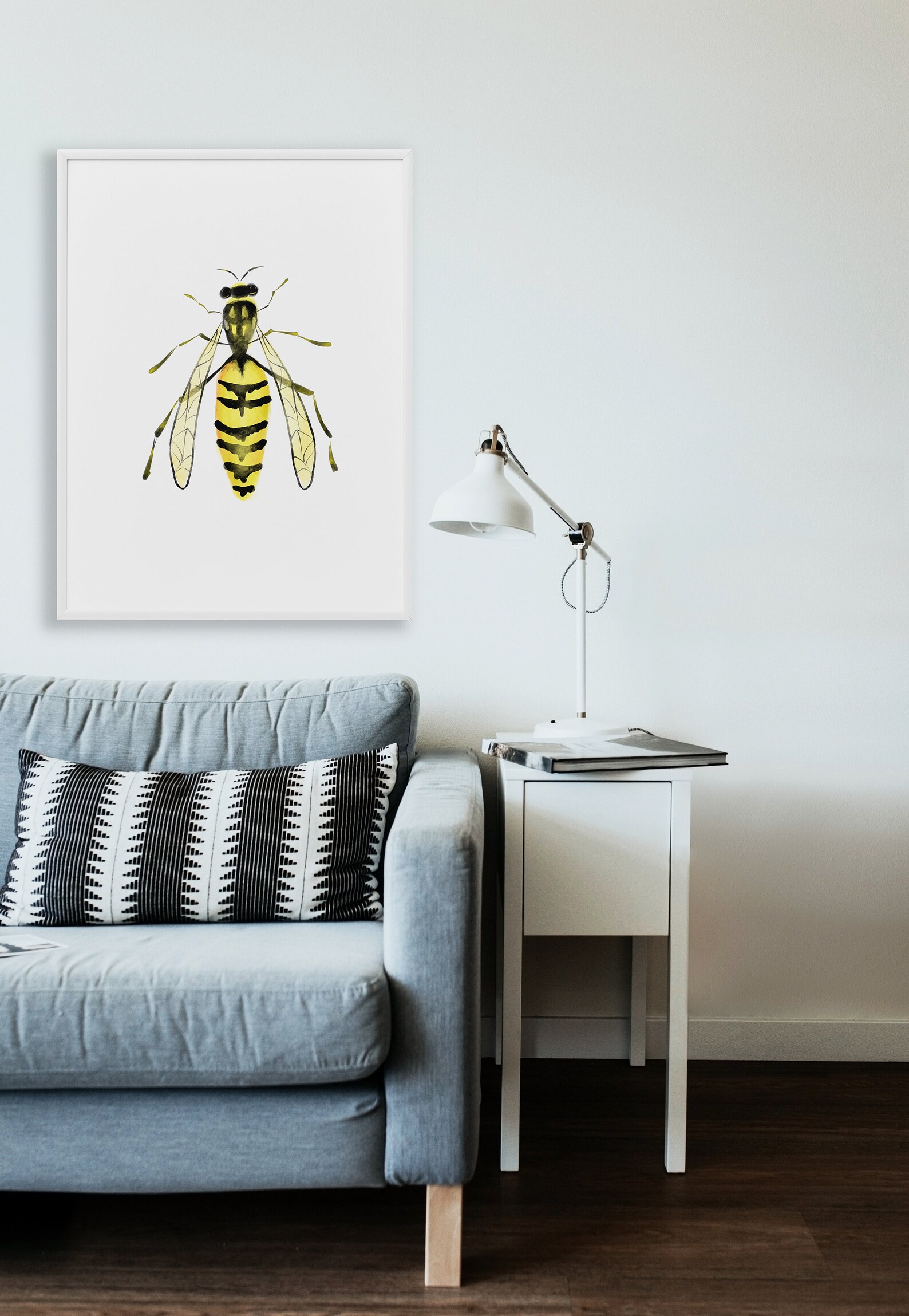 Wasp Art Printable, Wasp Decor, Wasp Print, Wasp Wall Art, Insect ...