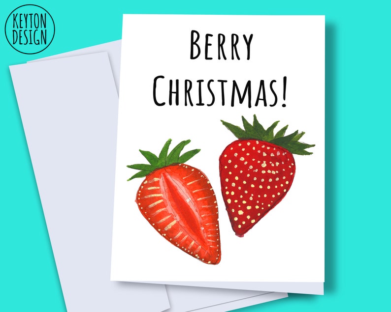Printable Christmas Card, Digital Christmas Card, Food Pun Christmas ...