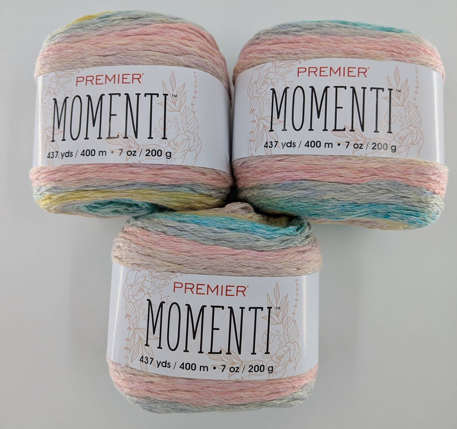 Brand New Yarn Premier Momenti Yarn Seashell 3 Pack - Etsy