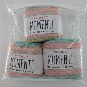 Brand New Yarn Premier Momenti Yarn Seashell 3 Pack - Etsy