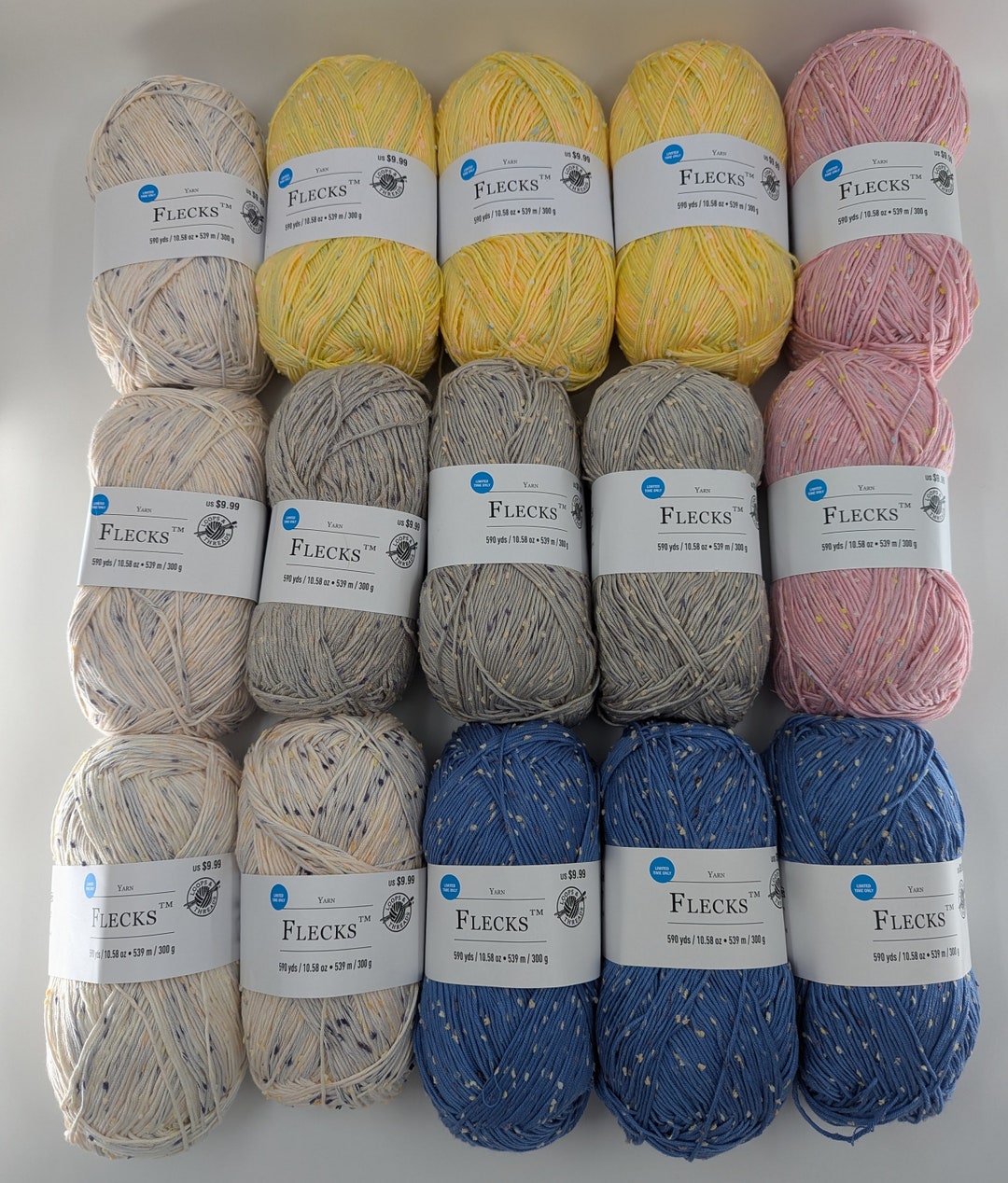 Yarn Destash Loops & Threads Flecks Yarn Mixed Colors bundle 15 Skeins ...