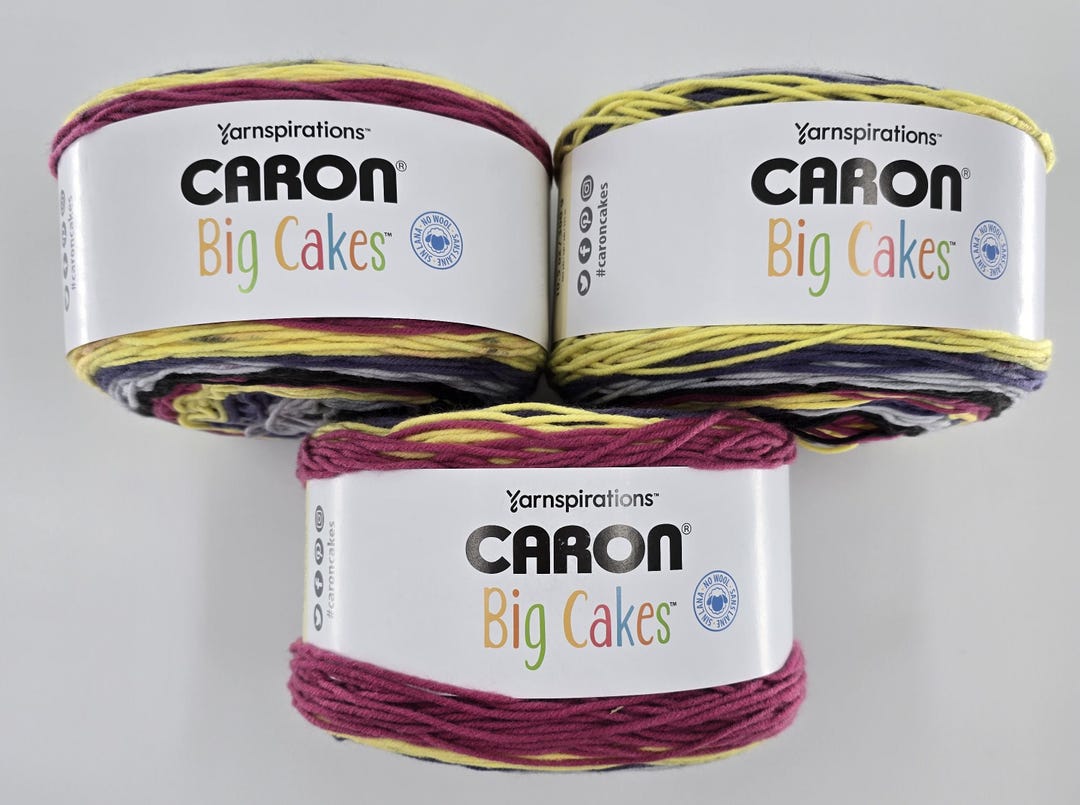 Brand New Yarn Caron Big Cakes Citron Fizz 3 Pack - Etsy