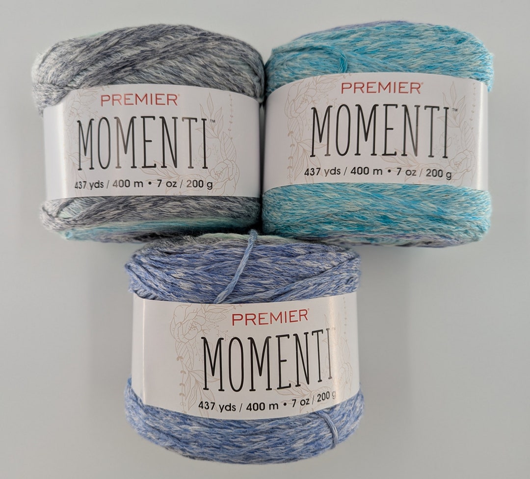 Brand New Yarn - Premier Momenti Yarn - Glacier (3 Pack) - Etsy