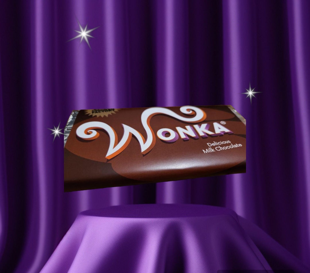 Willy Wonka Chocolate Bar With Golden Ticket 180g Etsy
