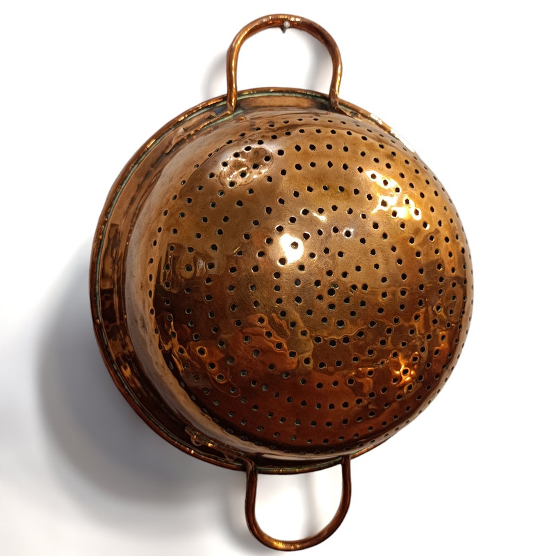Copper Colander - Etsy