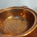 Antique Old Copper Colander Strainer. Rustic, Country Kitchen House ...