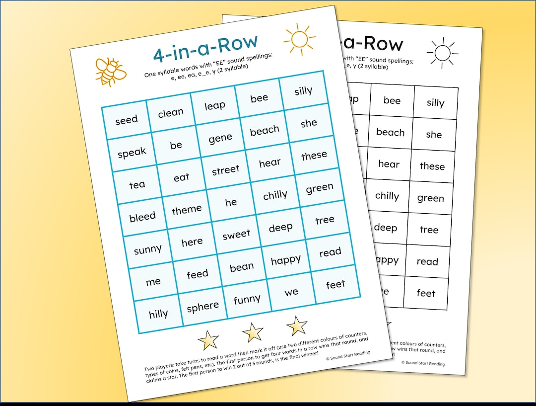 EE Sounds Connect 4 Games, Advanced Phonics, Reading Game, Phonics ...