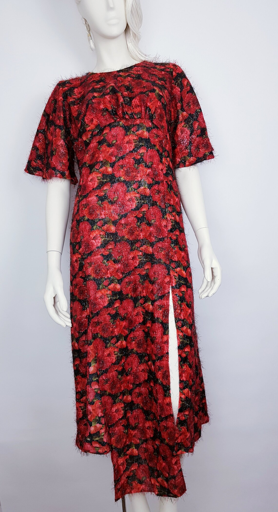 Beautiful Red Poppy Dress Size Medium Dress Size Medium 12 UK - Etsy UK