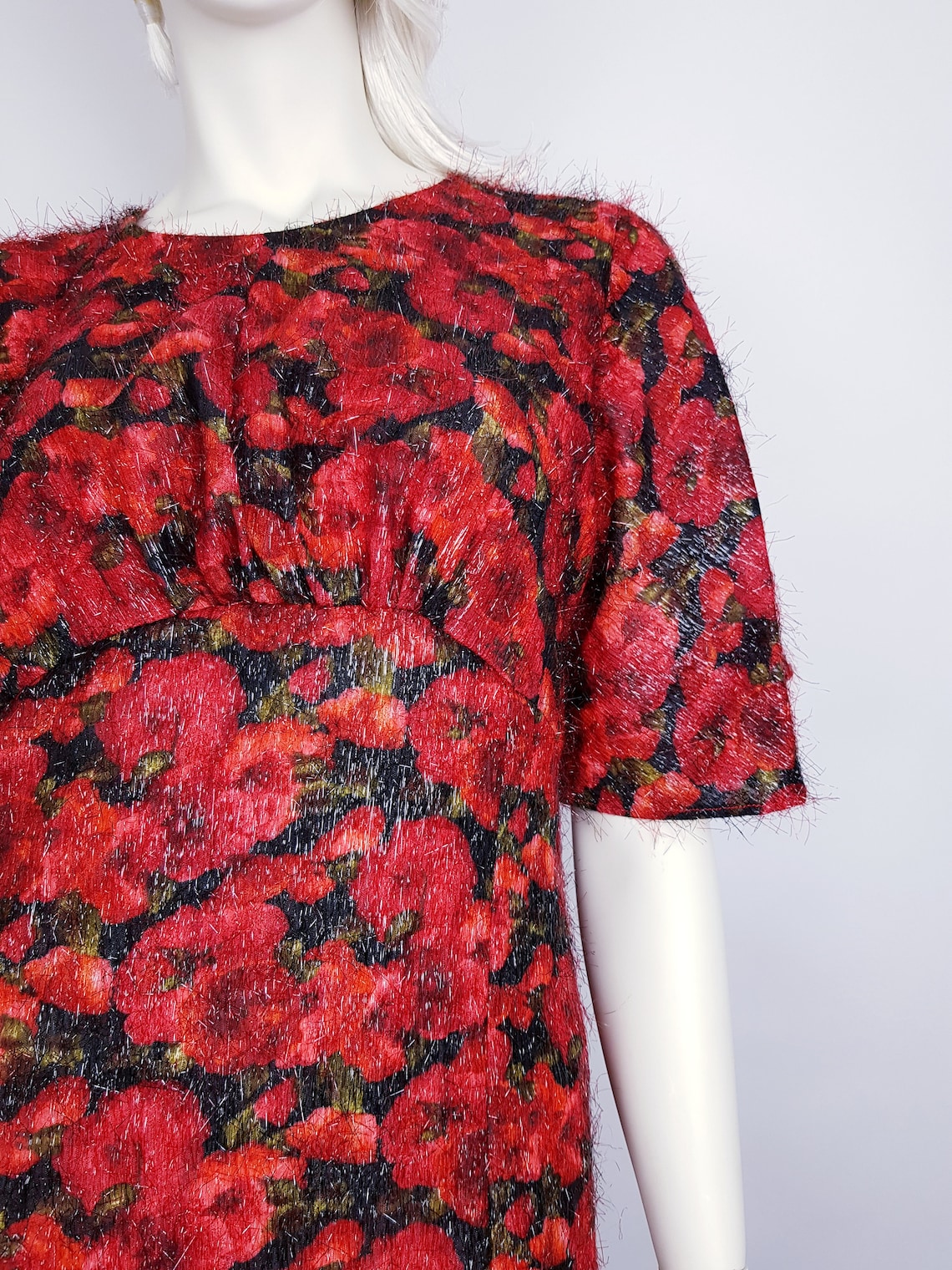 Beautiful Red Poppy Dress Size Medium Dress Size Medium 12 UK - Etsy UK