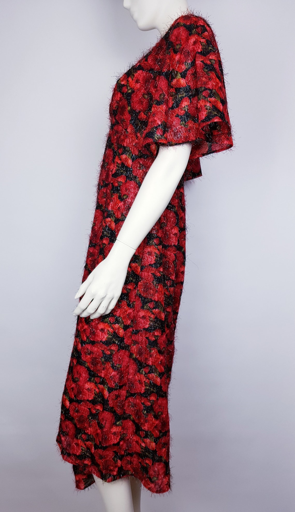 Beautiful Red Poppy Dress Size Medium Dress Size Medium 12 UK - Etsy UK