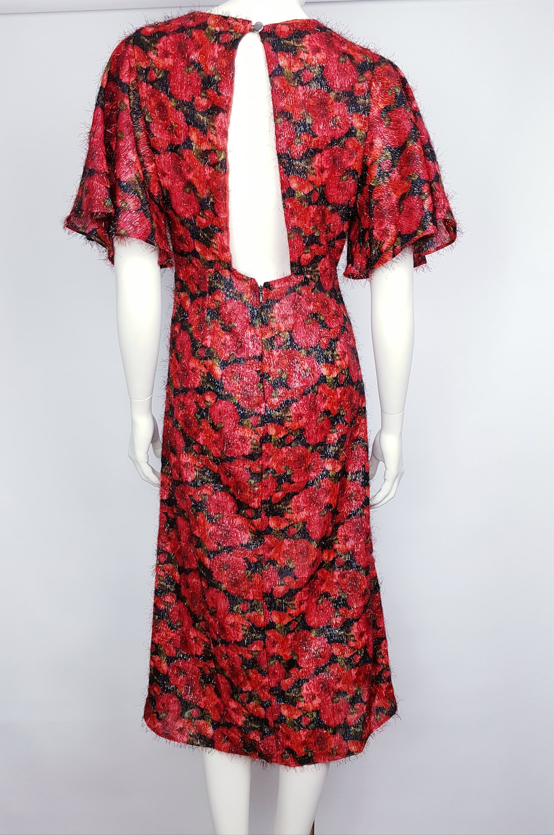 Beautiful Red Poppy Dress Size Medium Dress Size Medium 12 UK - Etsy UK