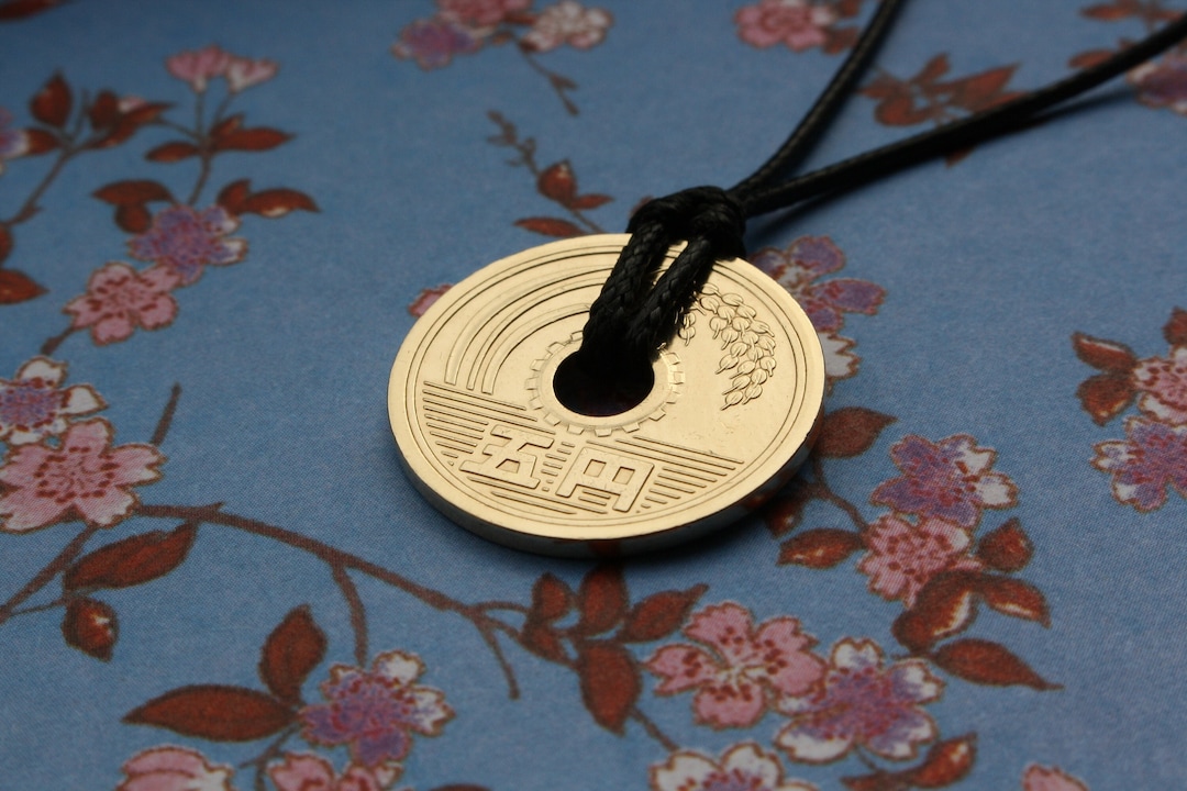 Pick a Year / Japanese 5 Yen Pendant / Japan Lucky Coin Necklace / Coin ...