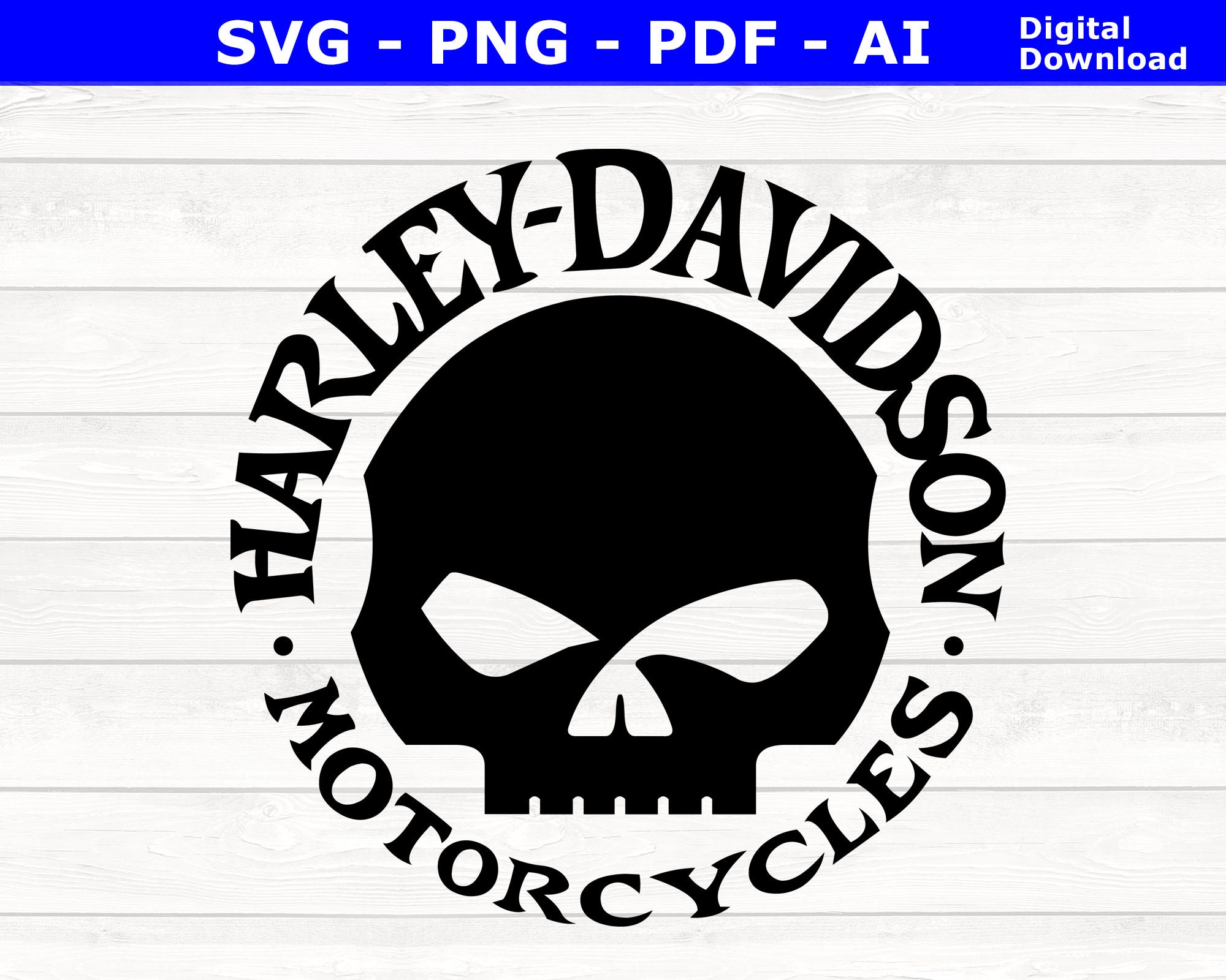 Digital Drawing & Illustration Harley Davidson Logo THICKER svg png pdf ...