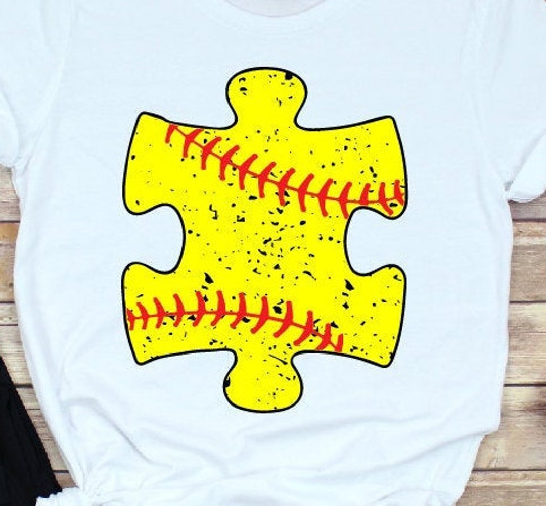 Autism Svg Softball Autism Autism Awareness Svg Puzzle - Etsy Australia