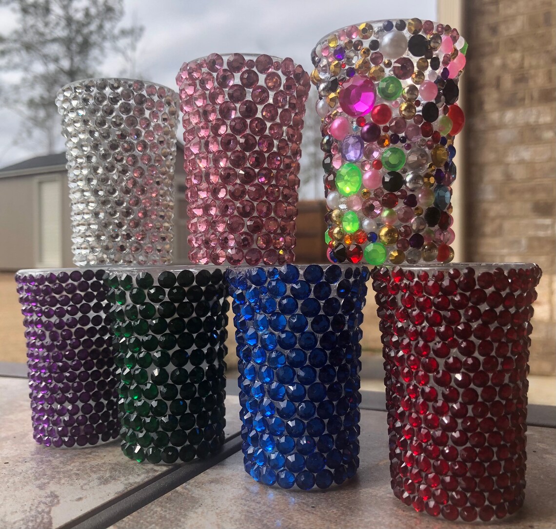 Bling Shot Glass Personalize With Color Choice Etsy