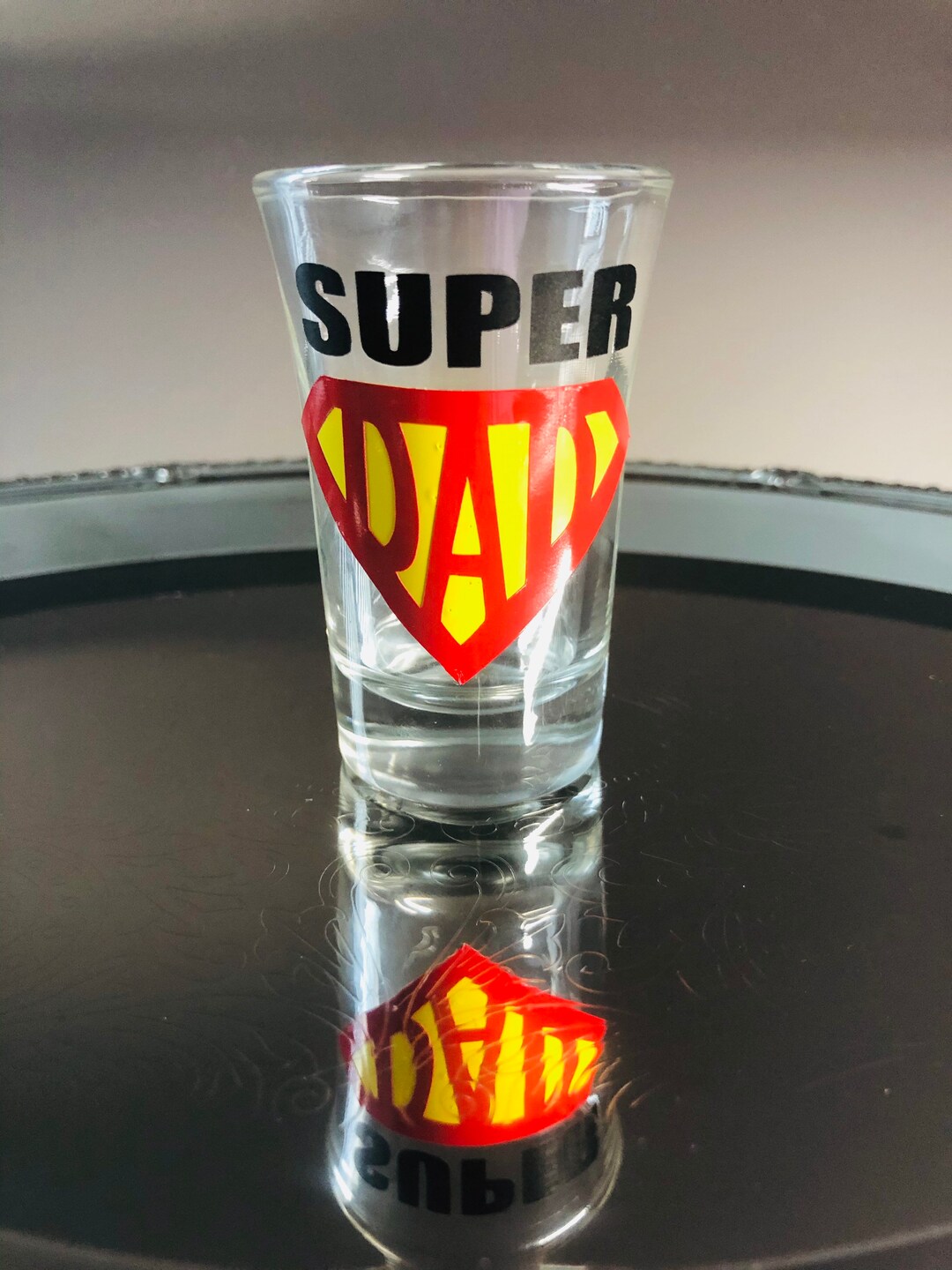 Super Dad Shield Shot Glass 1.5 Oz Shot Glass Father Day - Etsy