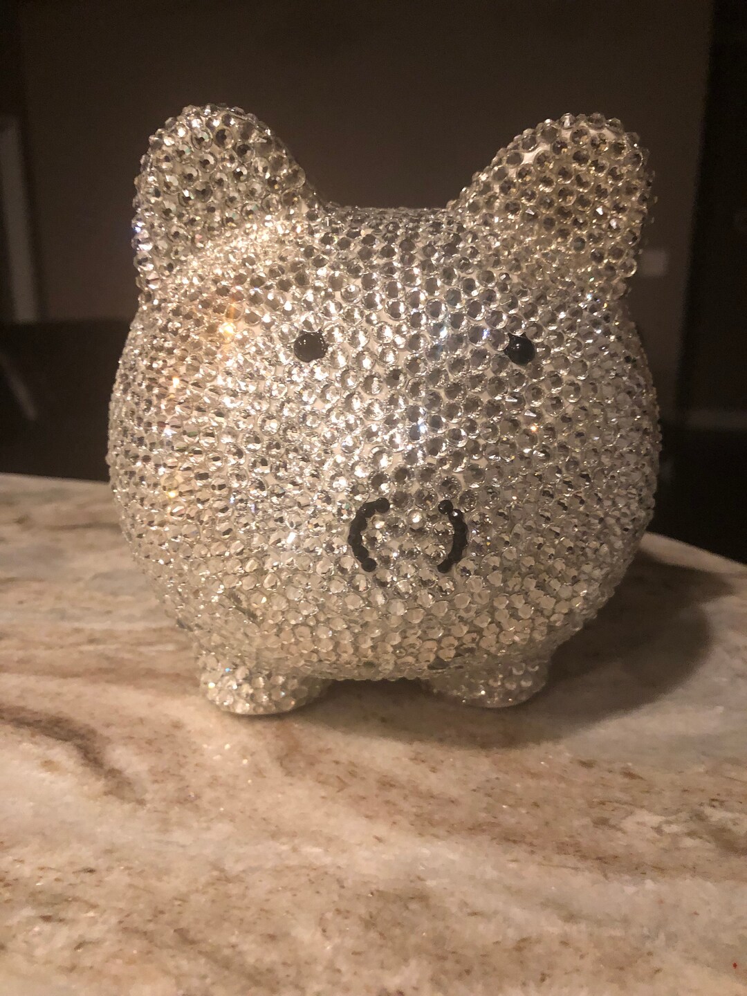 Rhinestone Piggy Bank, Bling Decor - Personalized Name Available - Etsy