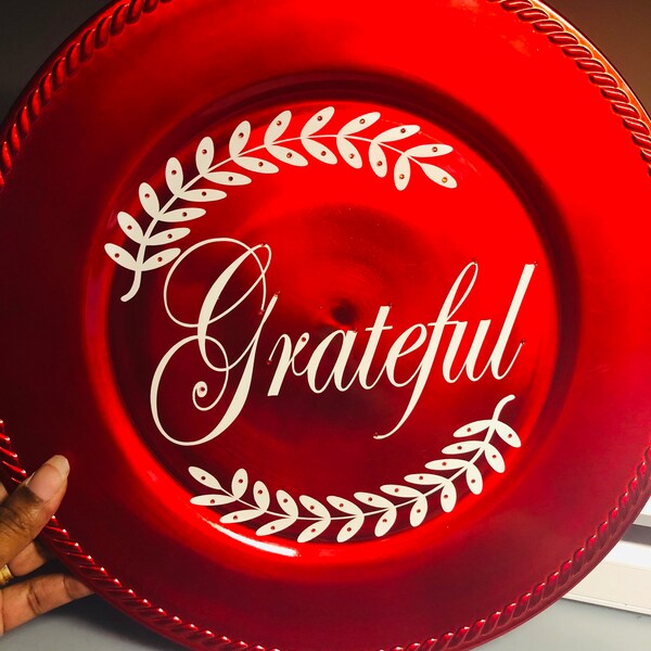 Christmas Charger Plates - Etsy