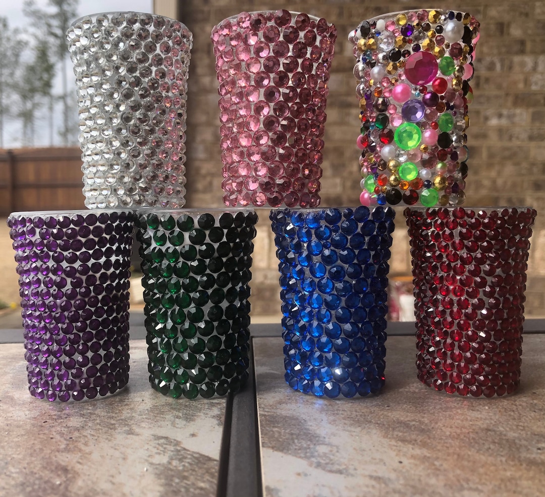 Rhinestone Bling Shot Glass: Customizable Colors - Etsy